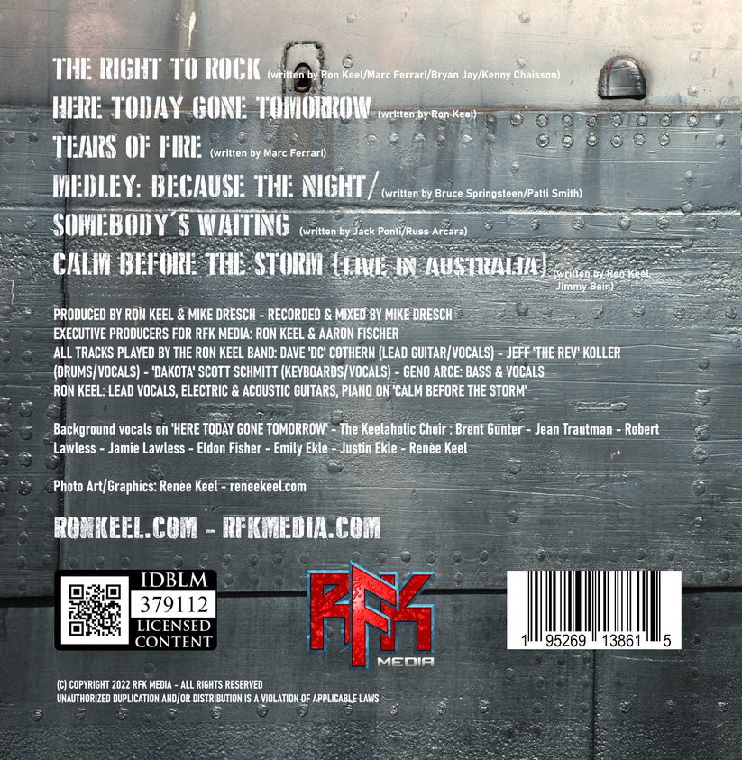 KEELED - Ron Keel Band CD/EP signed by Ron Keel – RFK Media Shop